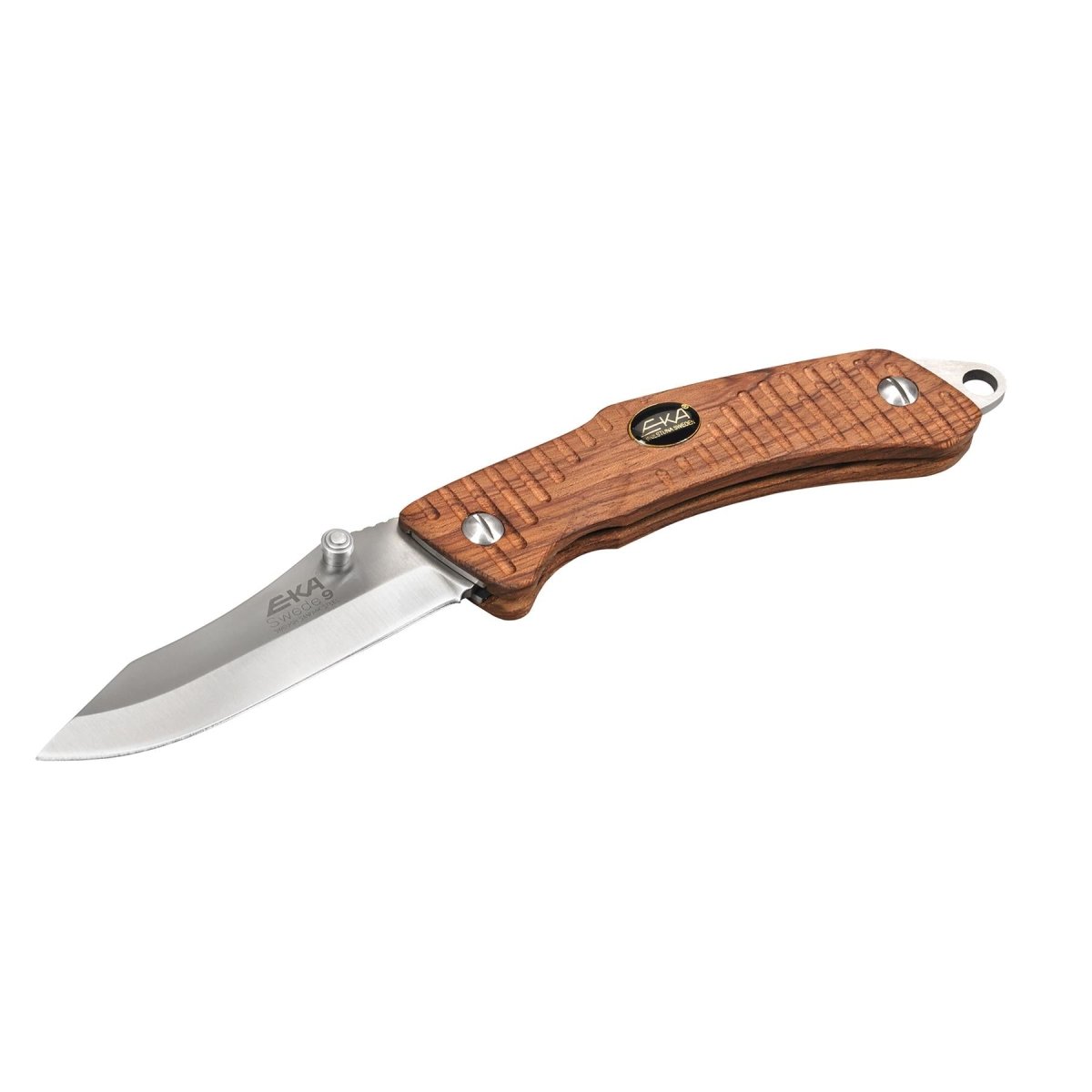 EKA Swede 9 Folding Knife – 57 HRC Stainless Steel, Wooden - GoMilitar