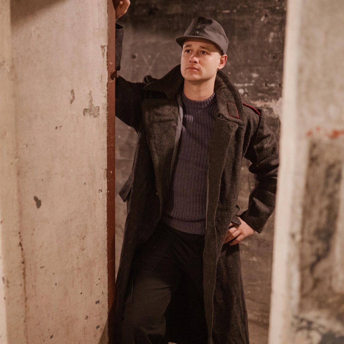 Vintage military wool overcoat Bulgarian military surplus - GoMilitar